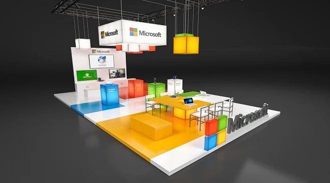 Microsoft - Exhibition stand design : Microsoft - Exhibition stand ...