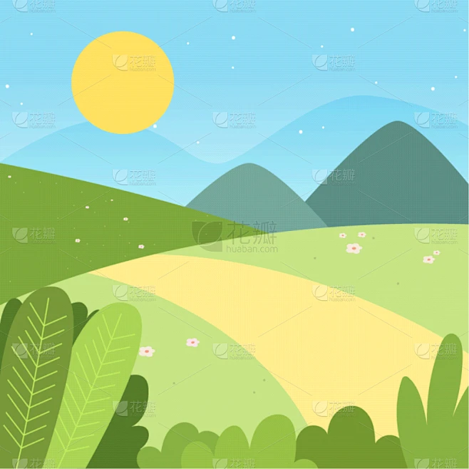 地形,自然,自然美,湖,背景,夏天,户外,剪贴画,天空,绘画插图素材-花瓣网