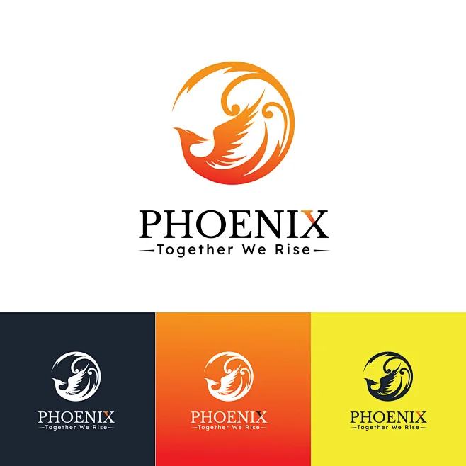 Phoenix Logo Design-花瓣网