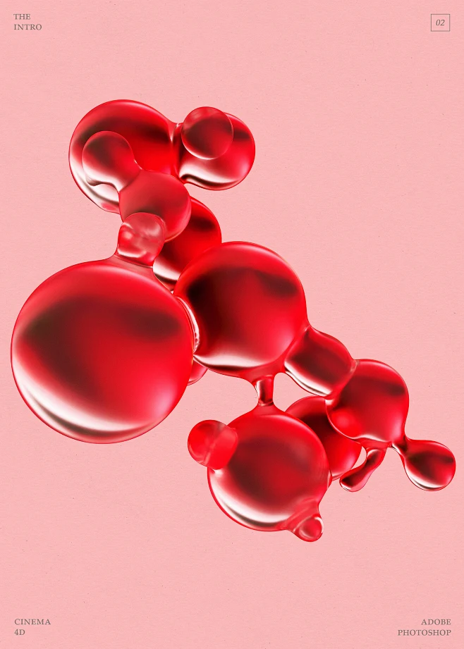 3D c4d CGI color glass graphic design Layout poster Render visual ...