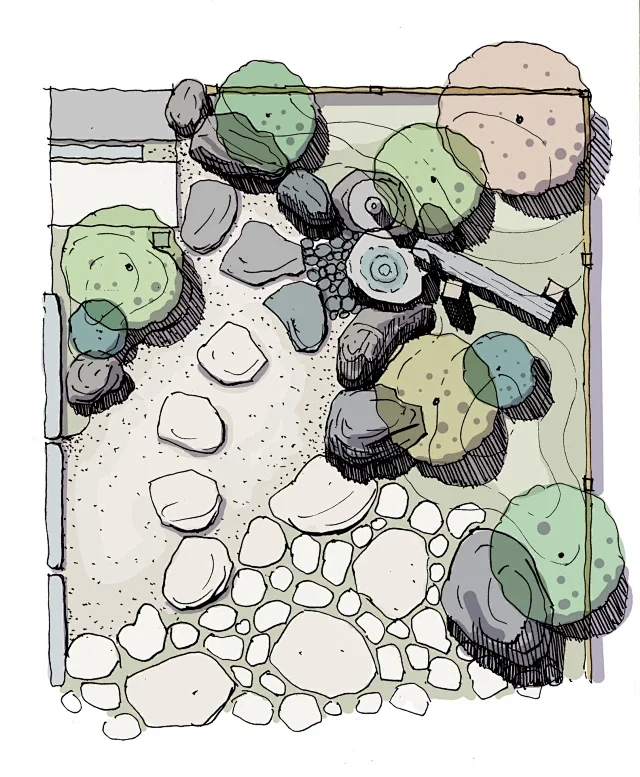 日式庭院平面 - 小红书搜索-花瓣网