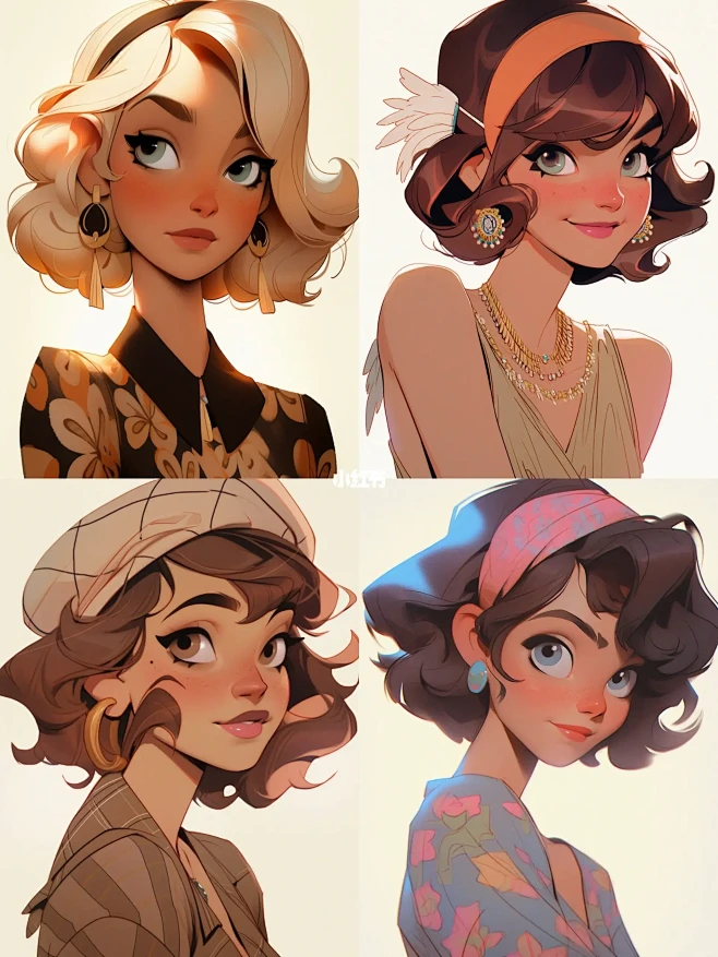 美式头像| Niji journey