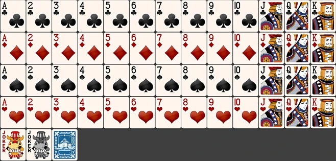 Q版扑克牌-花瓣网