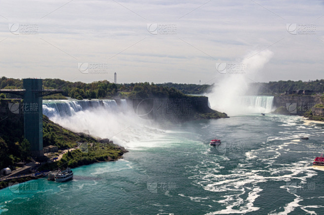 尼亚加拉瀑布,加拿大,安大略省,水,天空,美,水平画幅,瀑布,无人,湿