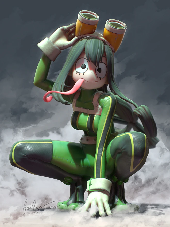 Asui Tsuyu, Foxling D.F : 其他介紹請來巴哈小屋觀看 https://home.gamer.com.tw/creationDetail.php?sn=4156817-花瓣网