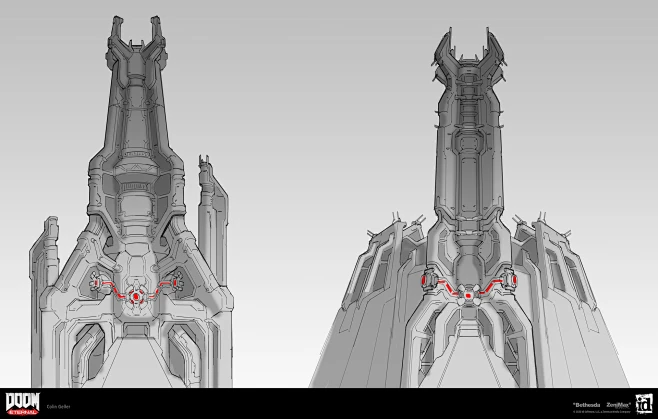 DOOM Eternal - Arc Facility Tower-花瓣网