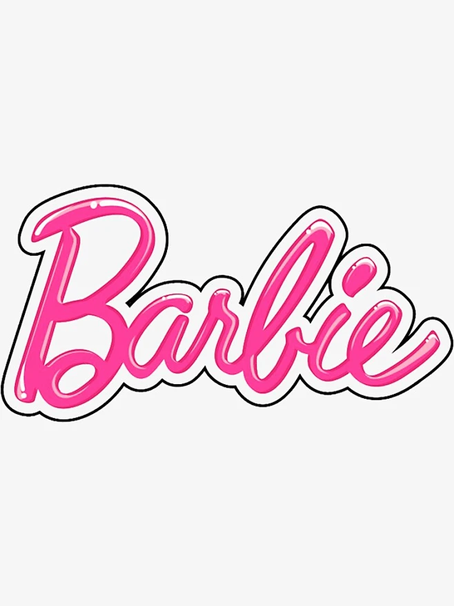 Artwork view, Barbie pink logo designed and sold by YourDream Design-花瓣网