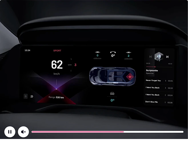 in-Vechile OS design by Gleb Kuznetsov by Gleb Kuznetsov on Dribbble-花瓣网