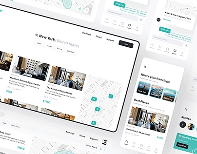 Booking Desktop and Mobile iOS App-花瓣网