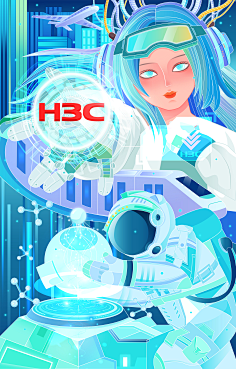 新华三-2022未来数字世界概念设计大赛-花瓣网|陪你做生活的设计师 | h3c-01