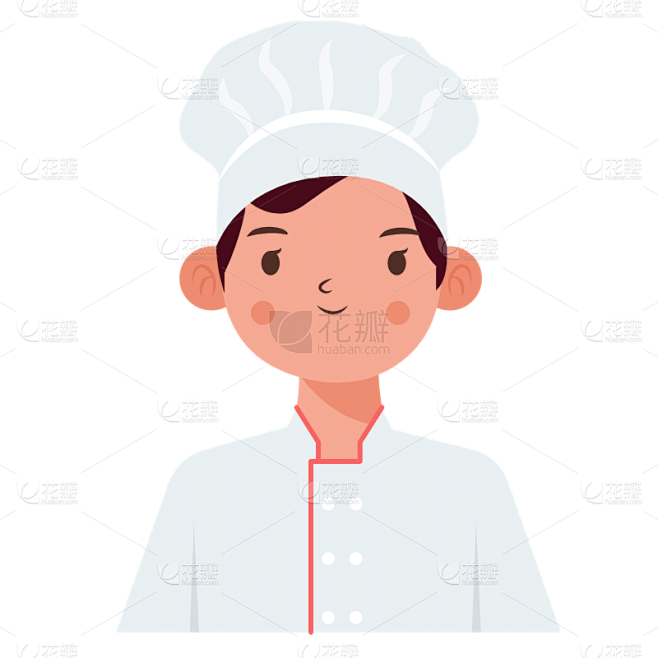 ICON-人物头像职业元素-厨师