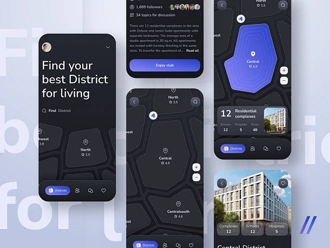 City District Mobile IOS App by Purrweb Agency for Purrweb UI/UX Agency ...