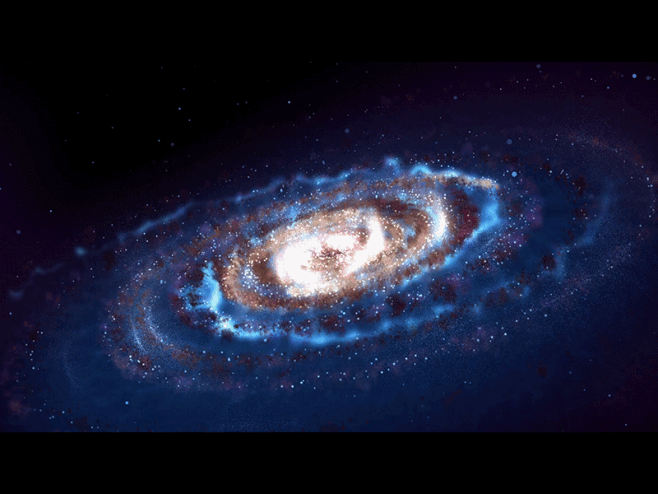 Galaxy particles future gif animation after affects ae the milky way ...