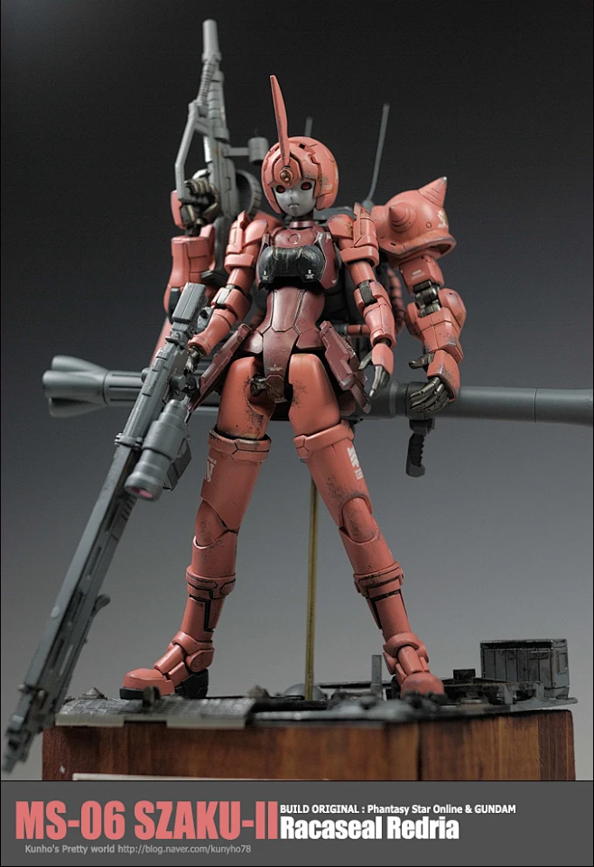 MS-06S ZAKU-II X Racaseal Redria : BUILD ORIGINAL : Phantasy Star ...