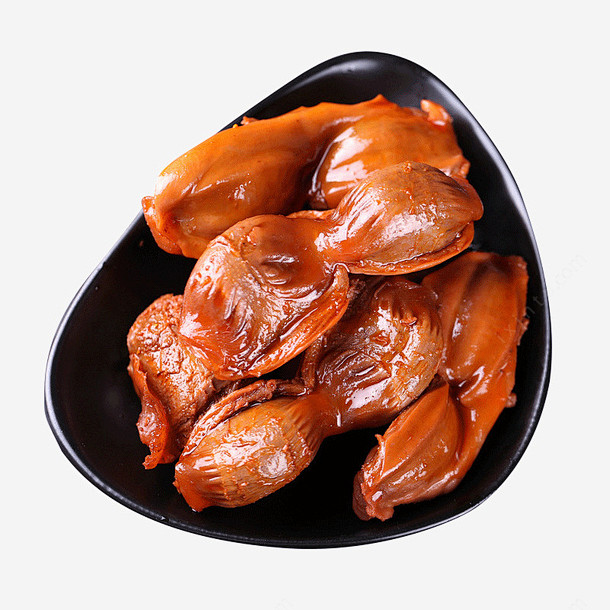 一盘鸭胗png免抠素材_新图网 https://ixintu.com 红色 黑色 一盘 食物 鸭胗 卡通 手绘 简图