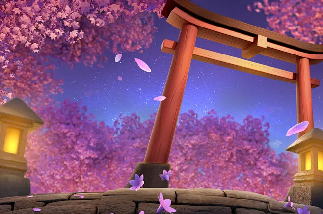 lucky-neko_background_landscape1-花瓣网
