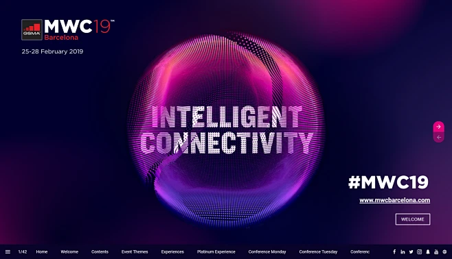 #MWC19 : #MWC19,Mobile World Congress,GSMA图片_平面设计-主视觉/主画面/KV图片素材-花瓣网