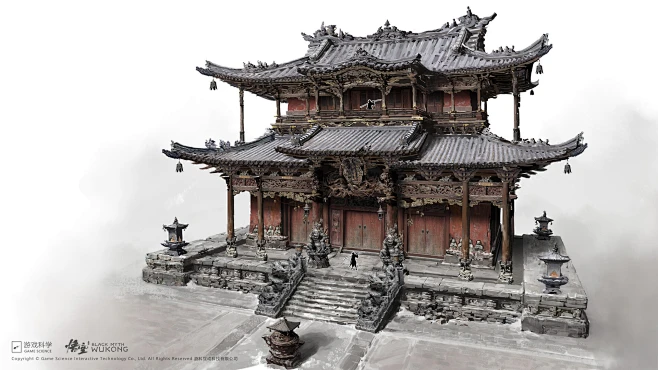 黑神话:悟空/Black Myth: Wukong 雷音寺侧殿-花瓣网