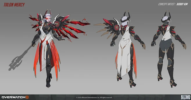 Overwatch 2: Mercy Mythic Skin Concept-花瓣网