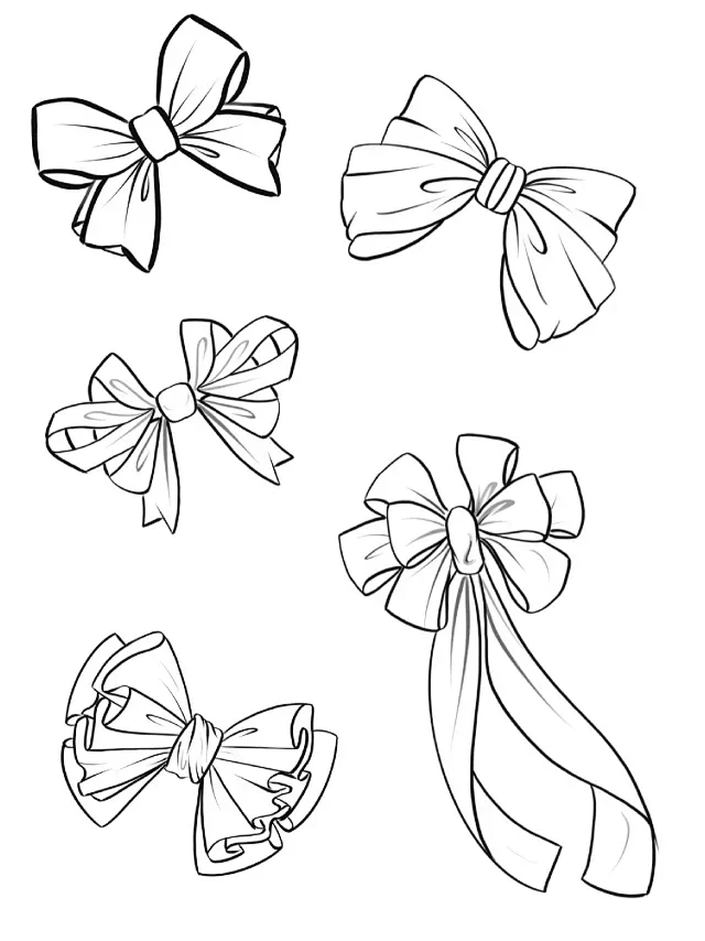 蝴蝶结简笔画｜服装设计元素 花瓣网