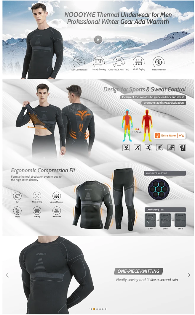 Amazon.com: NOOYME 男士保暖内衣,长款内衣男士打底衫,适合寒冷天气 : 服装、鞋靴和珠宝饰品-花瓣网