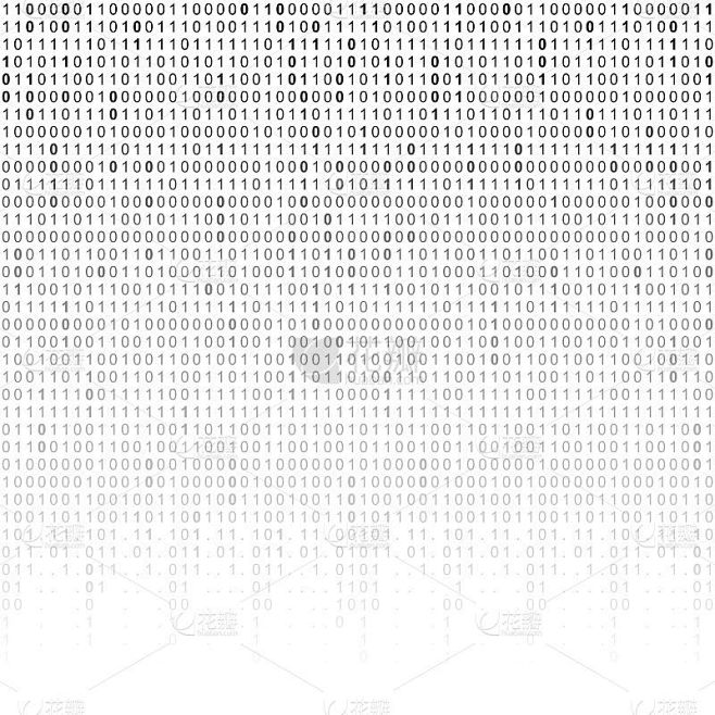 Falling binary code background. Digital technology