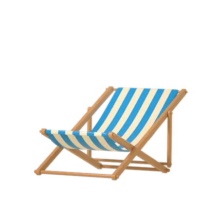 Beach Chair 3D Illustration