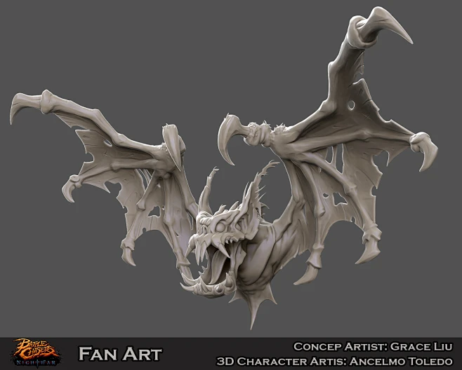 Battle Chaser Fan Art Bat -花瓣网