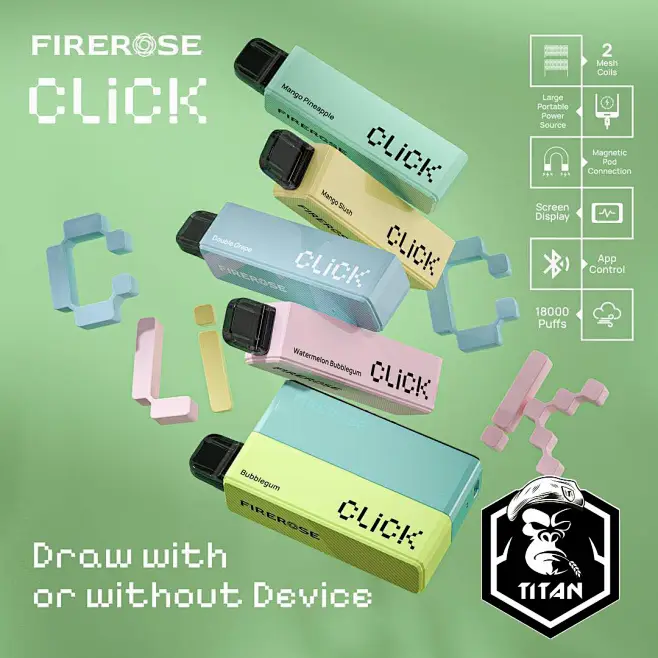 Photo by TITAN VAPE on March 11, 2025. May be an image of lighter ...