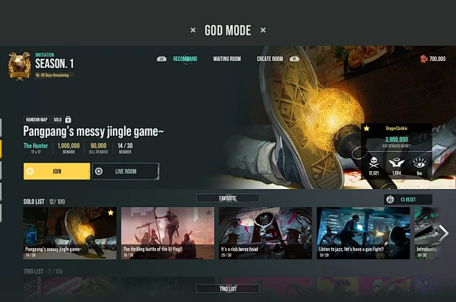 Game UI Design DCC / Early Access [LOBBY] :: Behance-花瓣网
