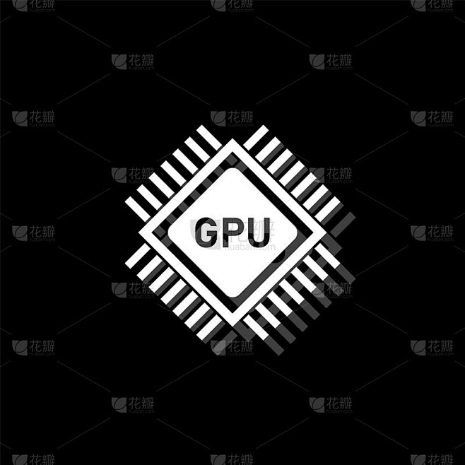 Gpu icon flat