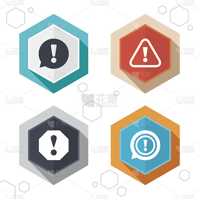 注意图标。感叹讲话泡沫