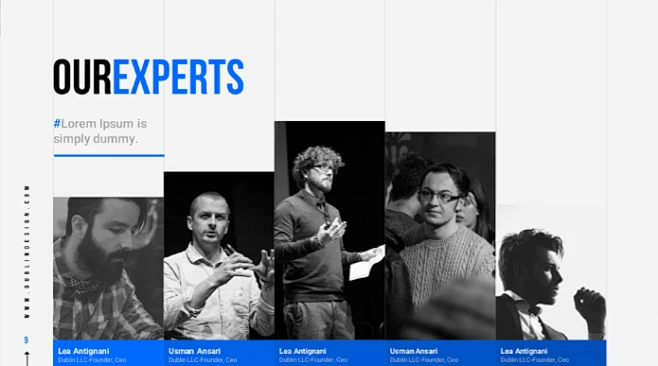 团队 5人 人物介绍 5图 图片排版 PPT内容页 @多梦PPT⇦ https://huaban.com/user/tooodream-花瓣网