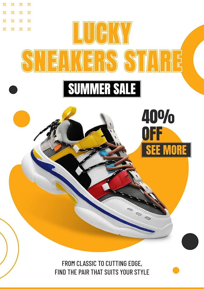 Sports Running Shoes Sale Discount Promo Advertising Poster素材-花瓣网