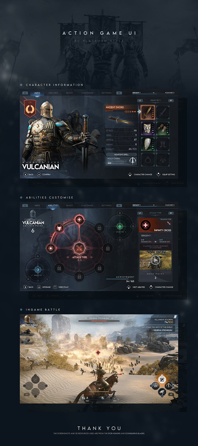 game gameUI GUI PC rpg UI UI&UX
