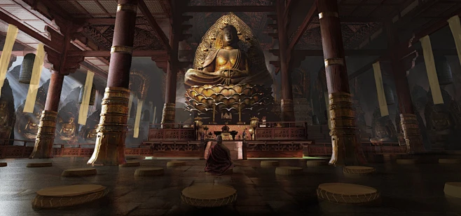 Ancient China武侠-Shaolin Temple, jun sun : Environmental design and ...