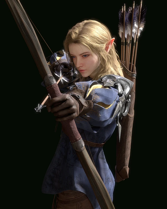 Elf Archer-花瓣网