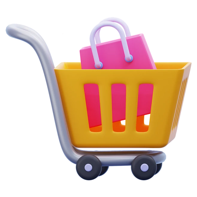 Shopping Cart 3D Icon - Free Download E-commerce & Shopping 3D Icons ...
