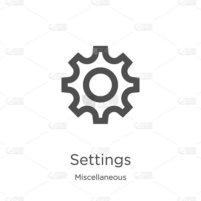 settings icon vector from miscellaneous collection