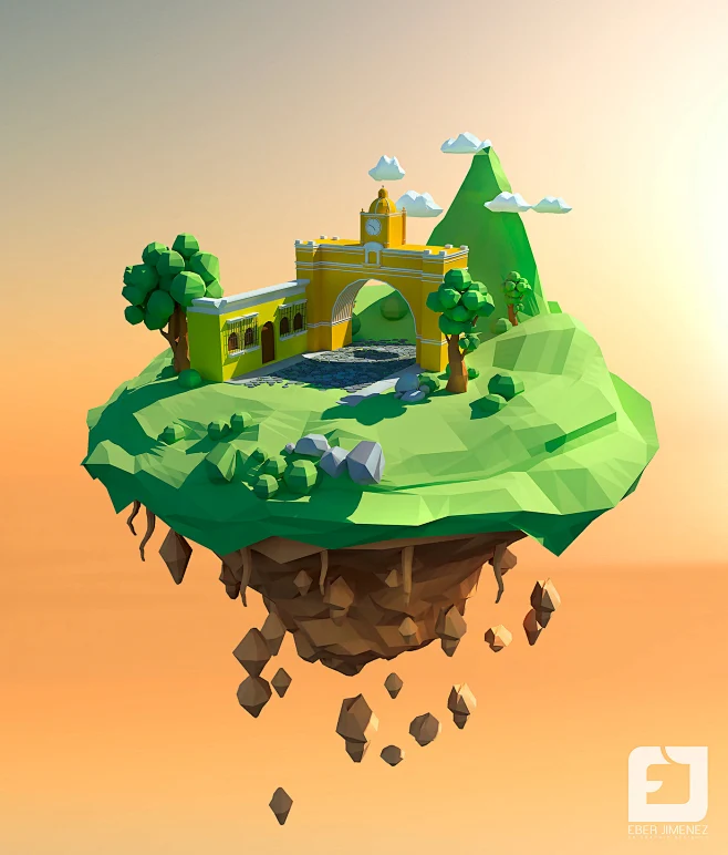 Low Poly-花瓣网