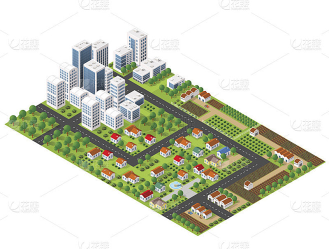 等距视角的城市