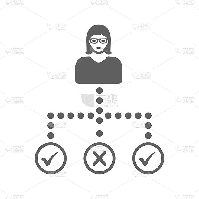 层级，组织，结构图标/灰色