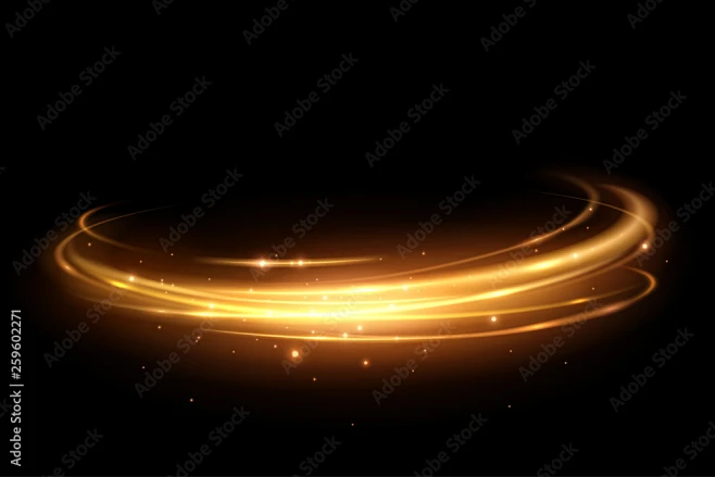 gold light circle-花瓣网