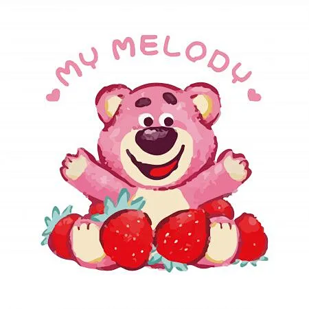 卡通草莓熊-花瓣网