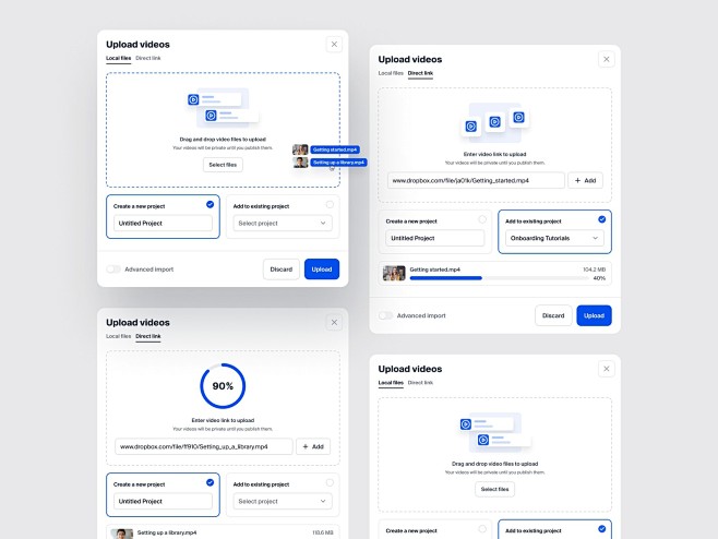 File upload modal — Untitled UI