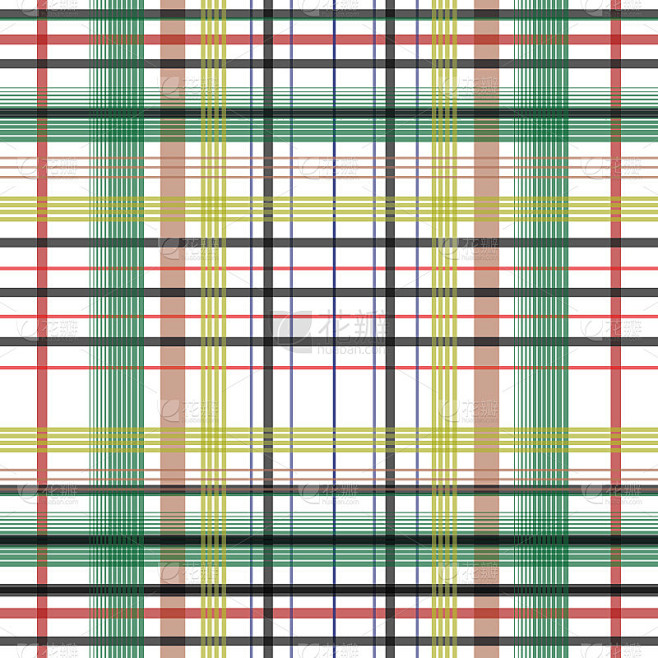 Seamless plaid line pattern design