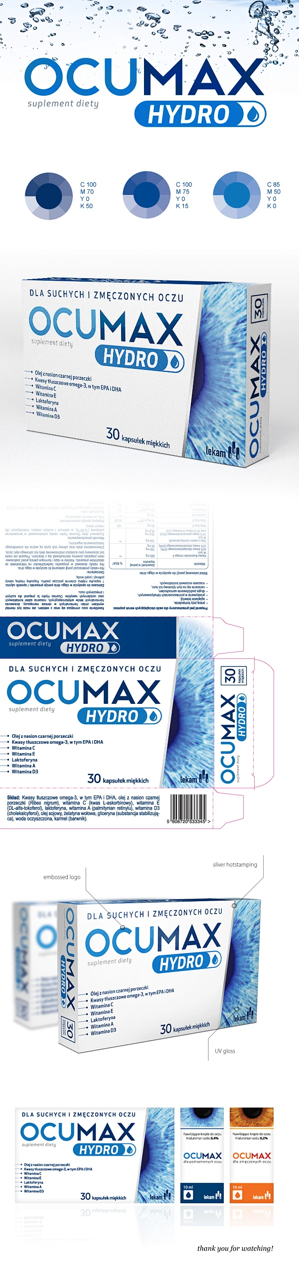 Ocumax HYDRO | logo&packaging : Client: OnTheRocks for Lek-Am ...
