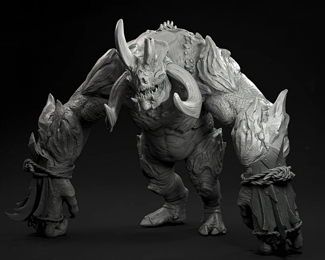 WARCRY Charger, Romain Pommier : This is an enemy I had the chance to designed and modeled for ...