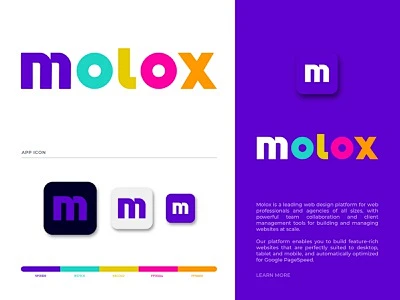 molox logo design-花瓣网