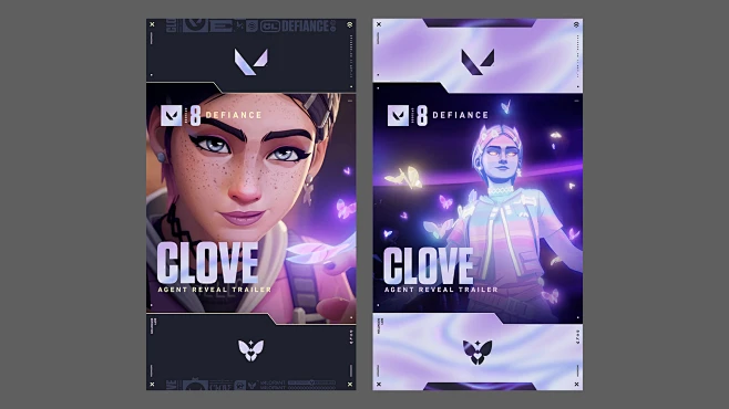 Valorant RIOT GAMES league of legends Gaming visual design clove ...